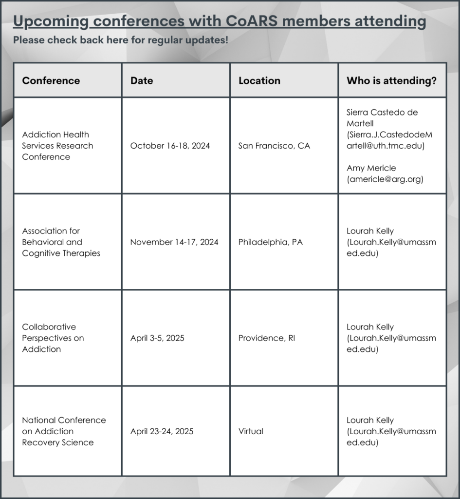 CoARS – Recovery Research Institute