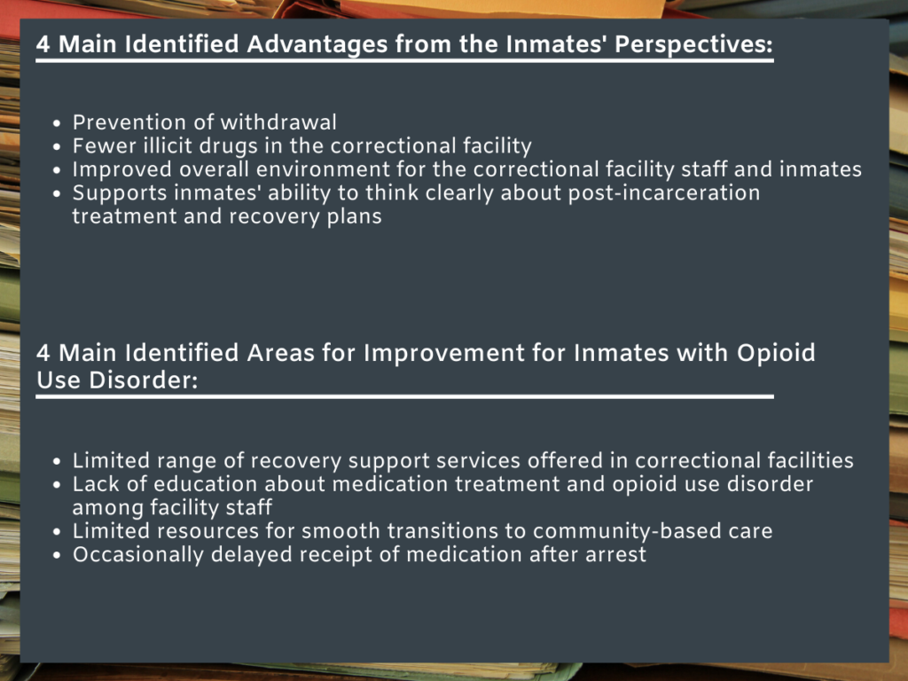 What do inmates think about their prison-based opioid use disorder ...