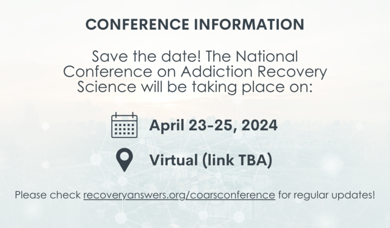 CoARS Conference – Recovery Research Institute