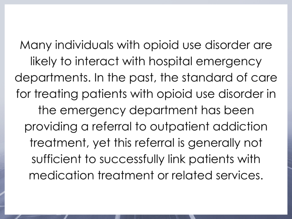 A statewide policy may help increase delivery of post-overdose services ...