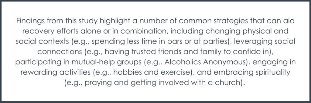 Exploring diverse pathways to alcohol use disorder recovery – Recovery ...