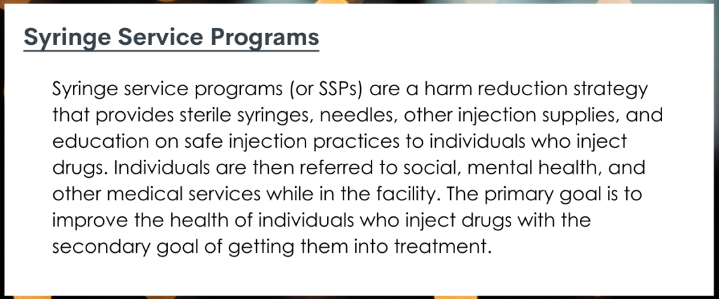 Access to syringe service programs has increased, though community ...