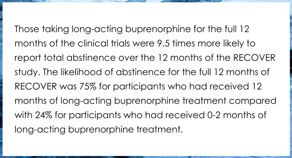 How do individuals fare long-term after receiving long-acting ...