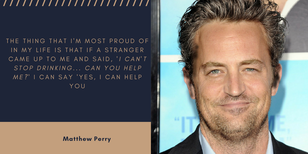 Mattew Perry-Celebrities Talk Recovery #CelebritiesTalkRecovery ...