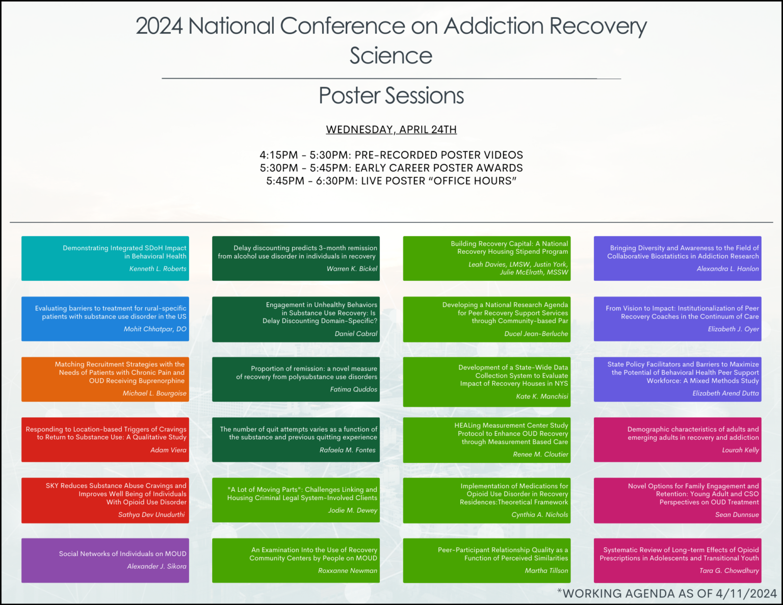 CoARS Conference – Recovery Research Institute