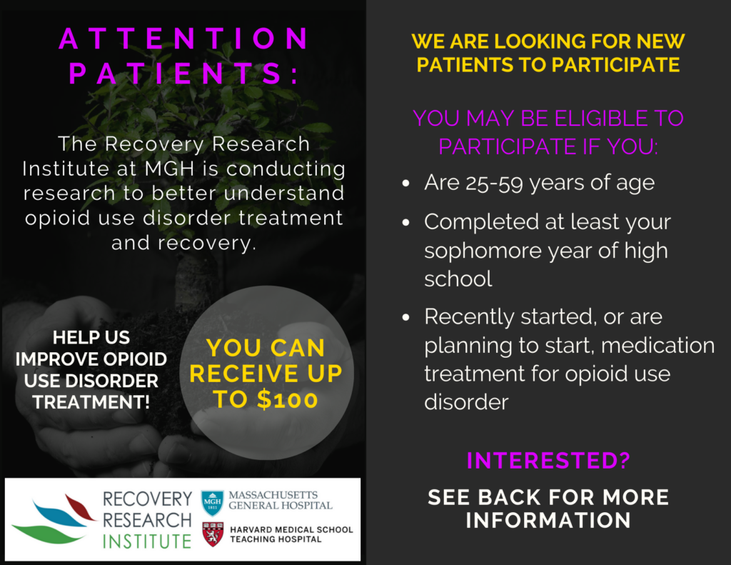 Participate in Research – Recovery Research Institute